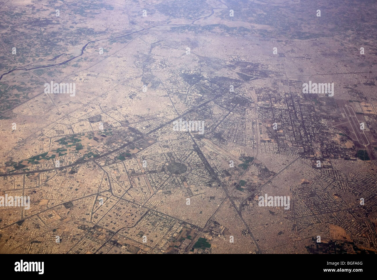 Lahore aerial view Stock Photo - Alamy