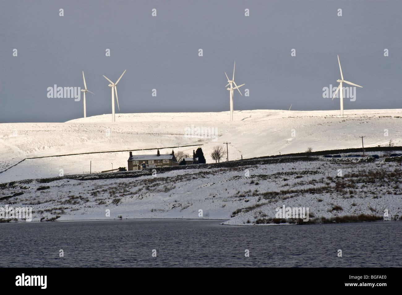 Farmland moors and wind turbines hi-res stock photography and images ...