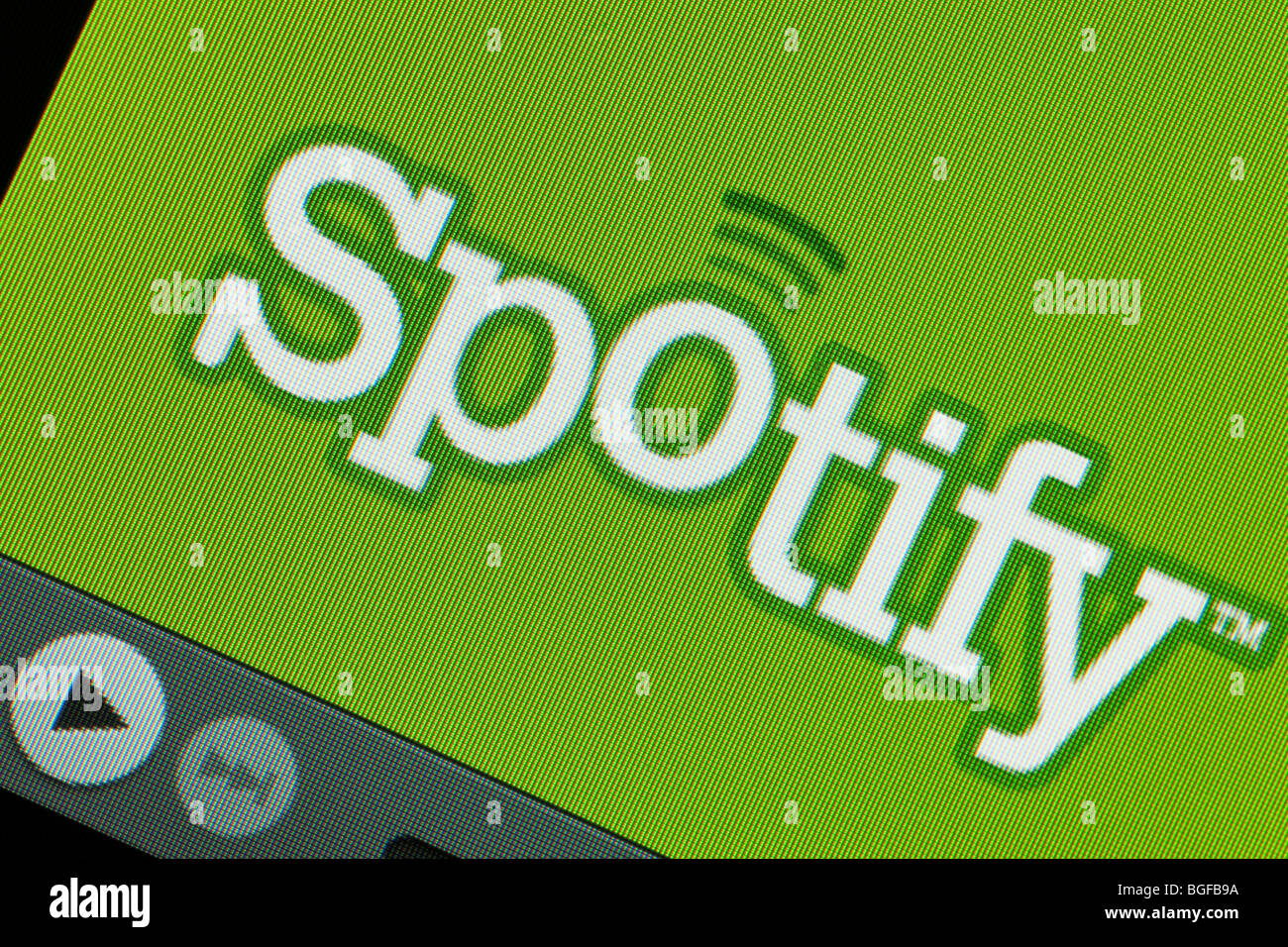 Spotify online music player. screenshot Stock Photo - Alamy