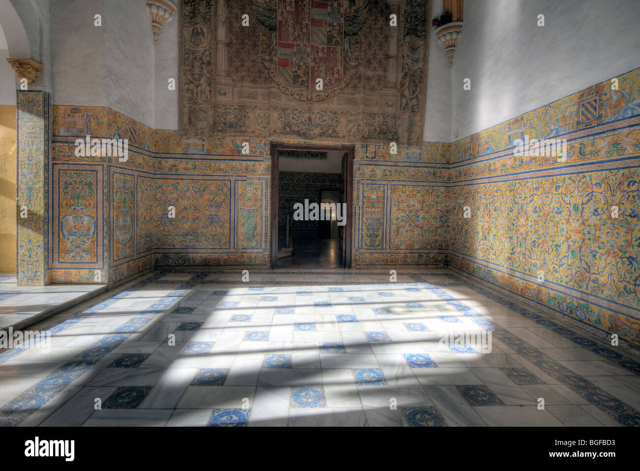Palacio Gótico (also known as the Halls of Charles V), Alcazar, Seville ...