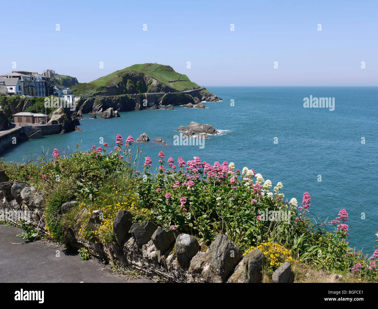 beacon point headland ilfracombe devon Stock Photo - Alamy