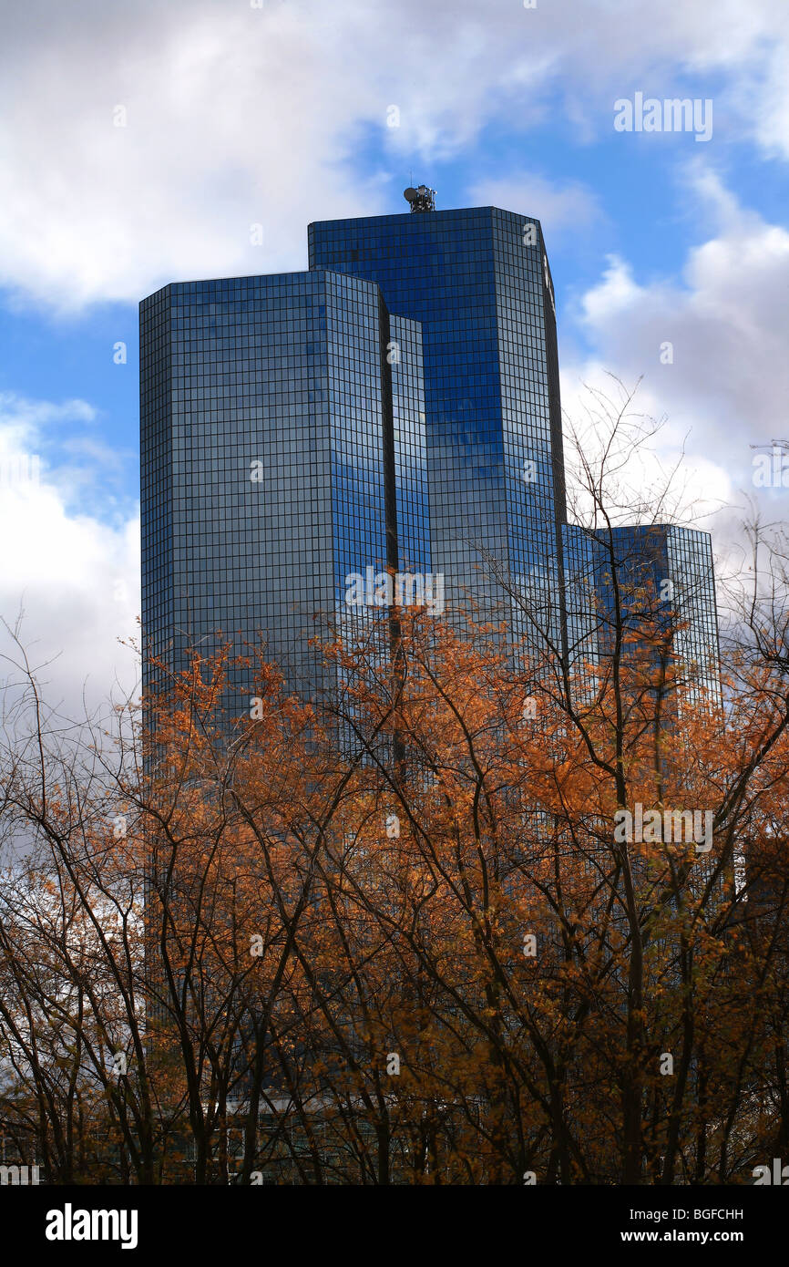 Tall buildings in La Defense business area in Paris, France Stock Photo ...