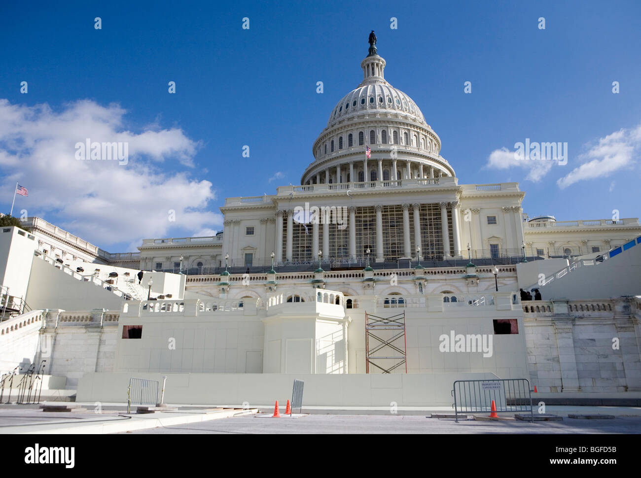 The set-up for the 2008 US Presidential Inauguration Stock Photo - Alamy