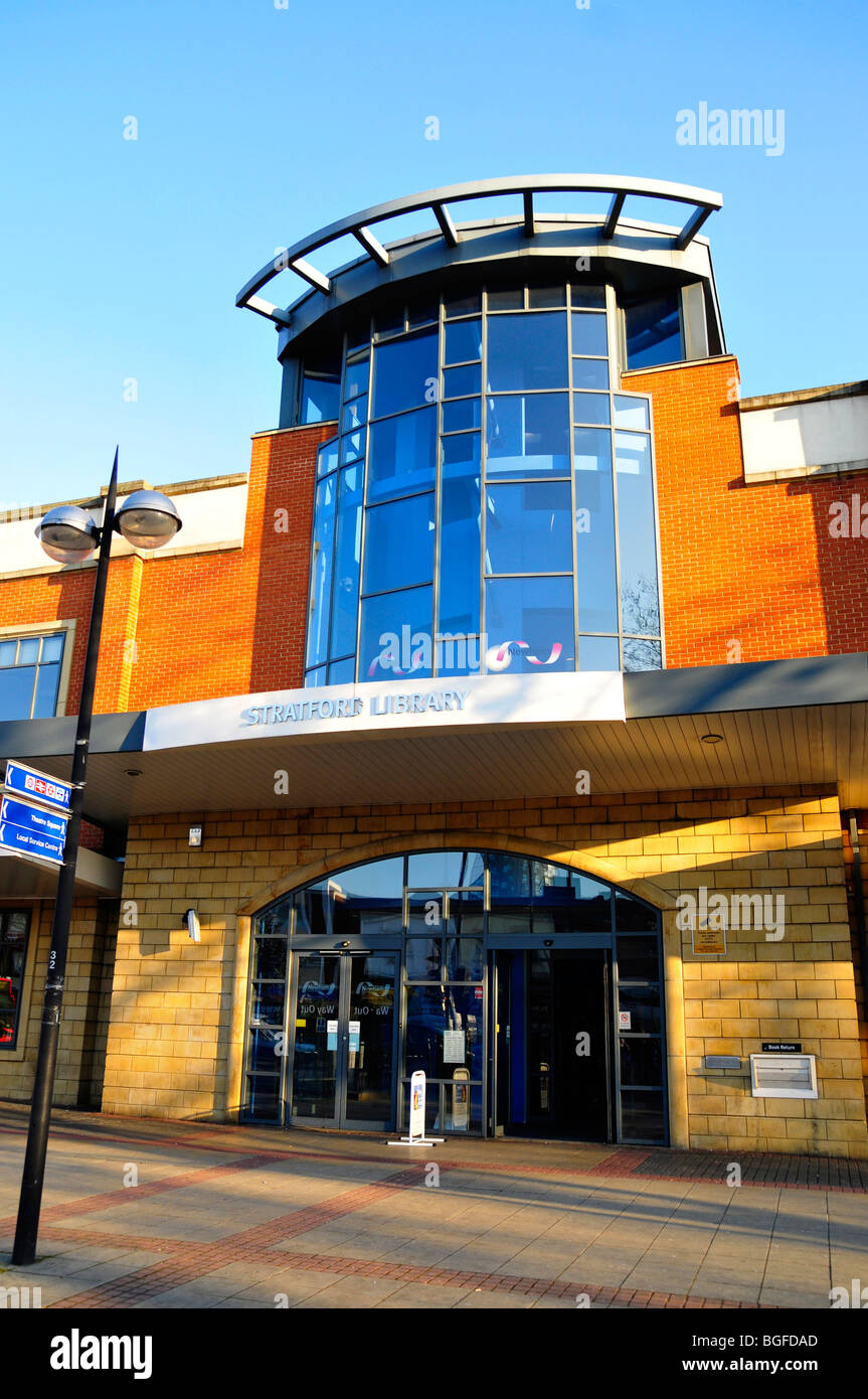 Stratford Library, London, England, UK Stock Photo - Alamy