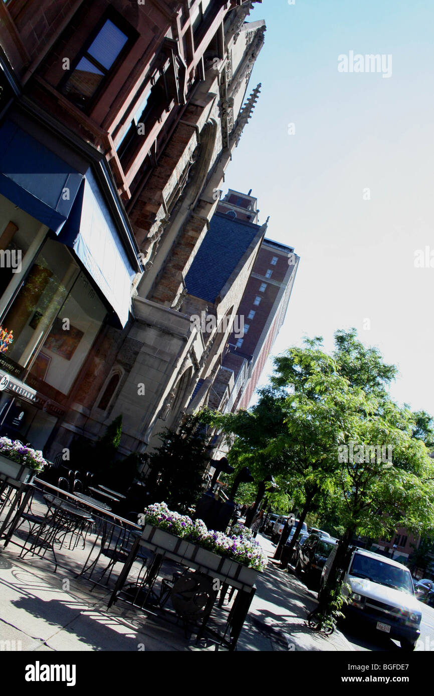 Back bay boston newbury street hi-res stock photography and images - Alamy