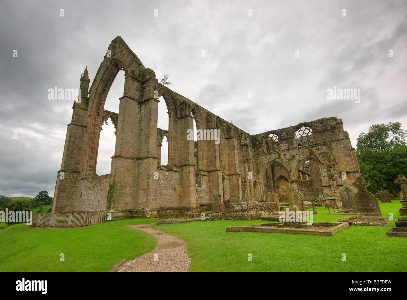 Bolton Abbey in North Yorkshire Stock Photo - Alamy