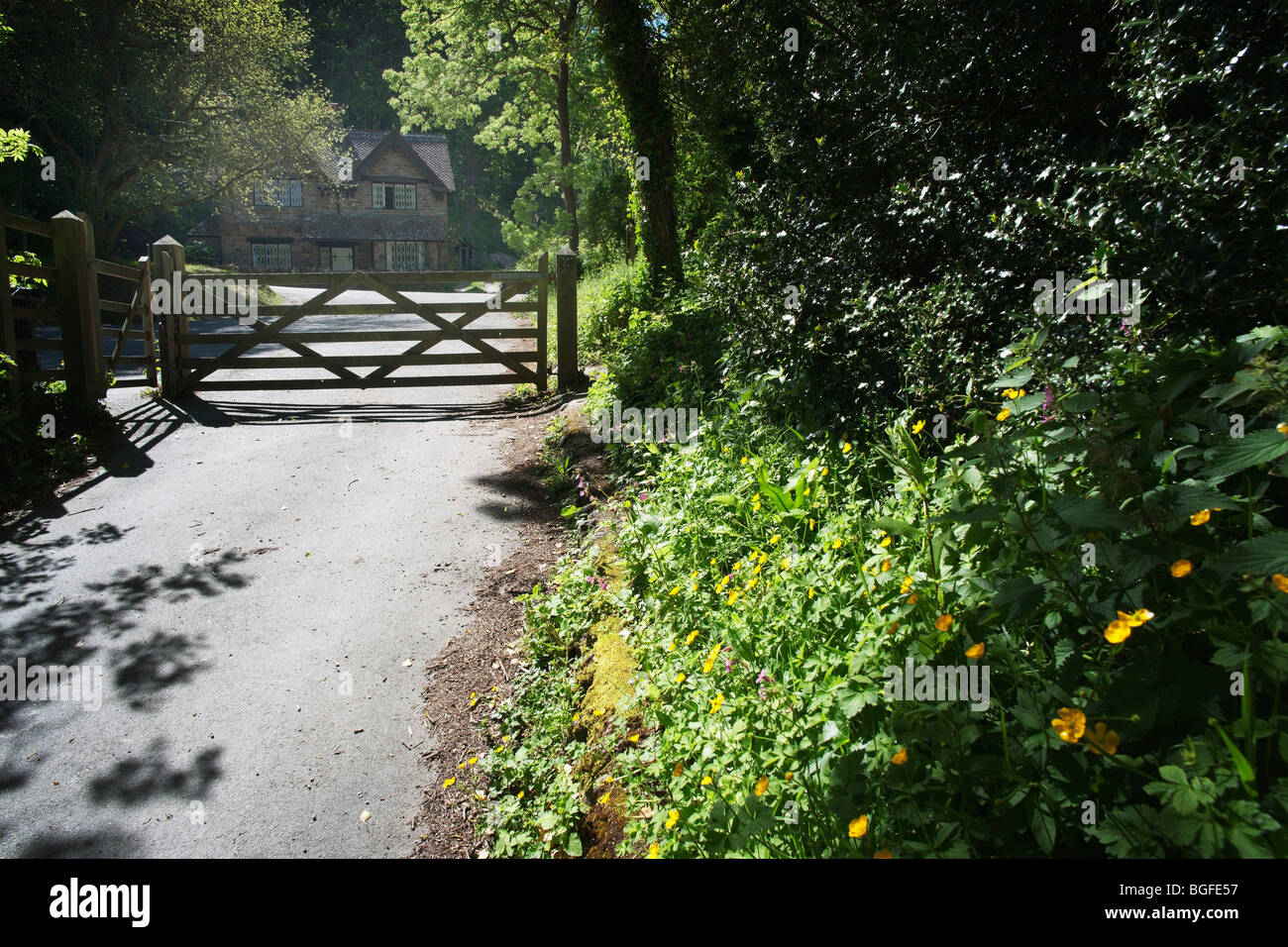 detached house exterior view Stock Photo - Alamy