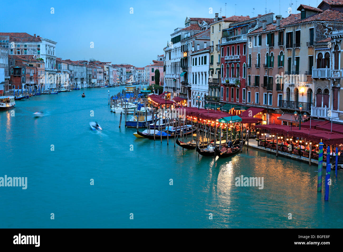 View of the Grand Canal from Rialto Bridge (Ponte di Rialto), Venice ...