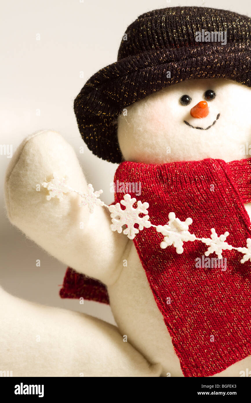 Cute snowman doll Stock Photo - Alamy
