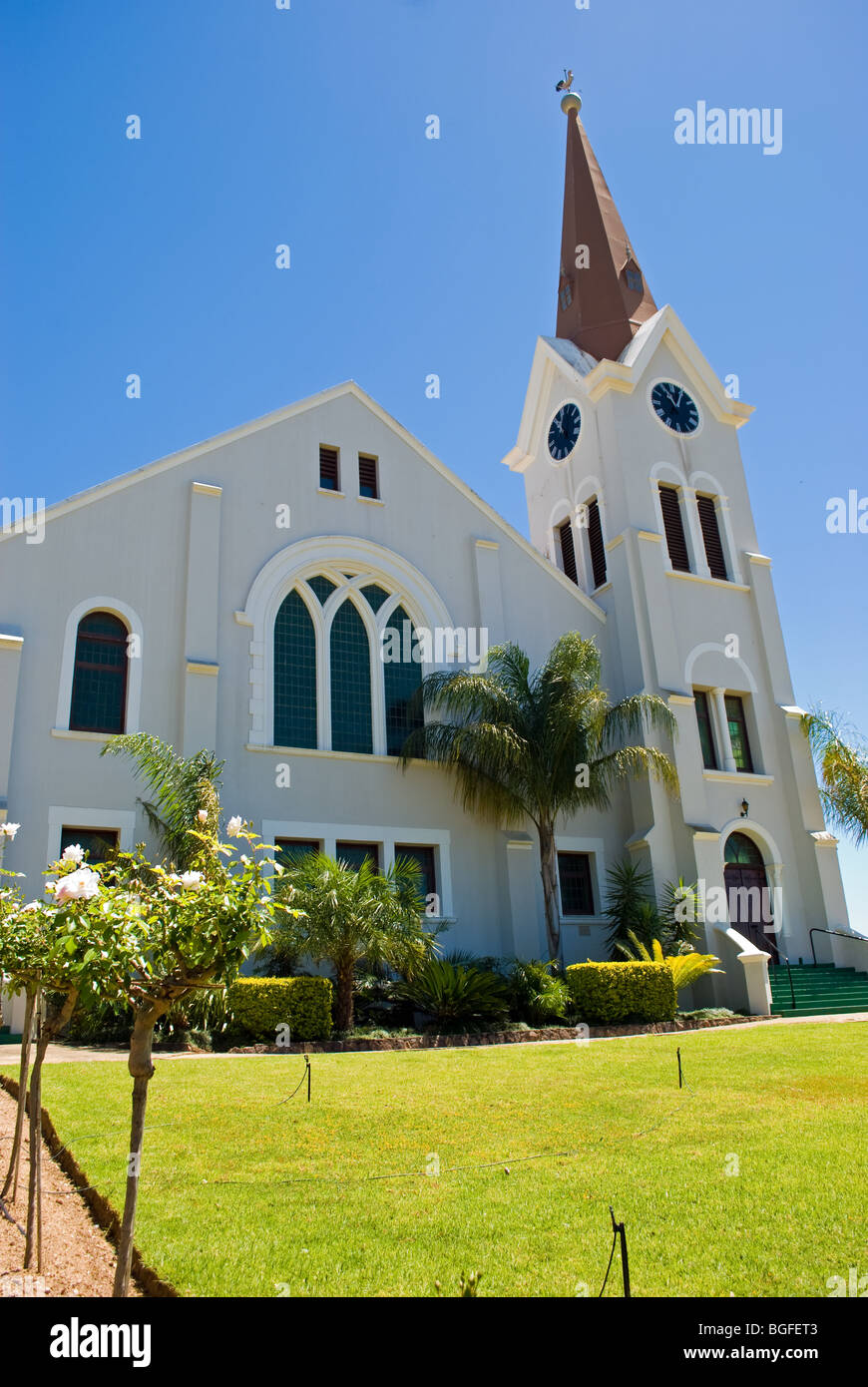 The Dutch Reformed Church in the village of Riebeek Kasteel, Western ...