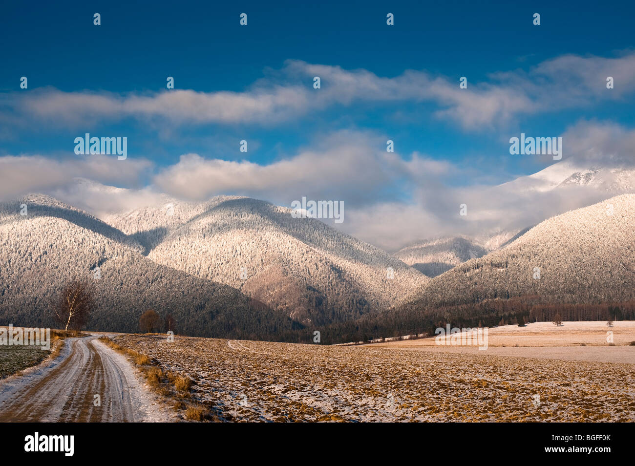 Blue and yellow and mountains hi-res stock photography and images - Alamy