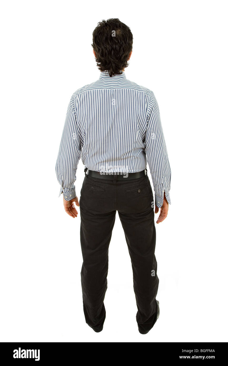 young business man full body from back Stock Photo - Alamy