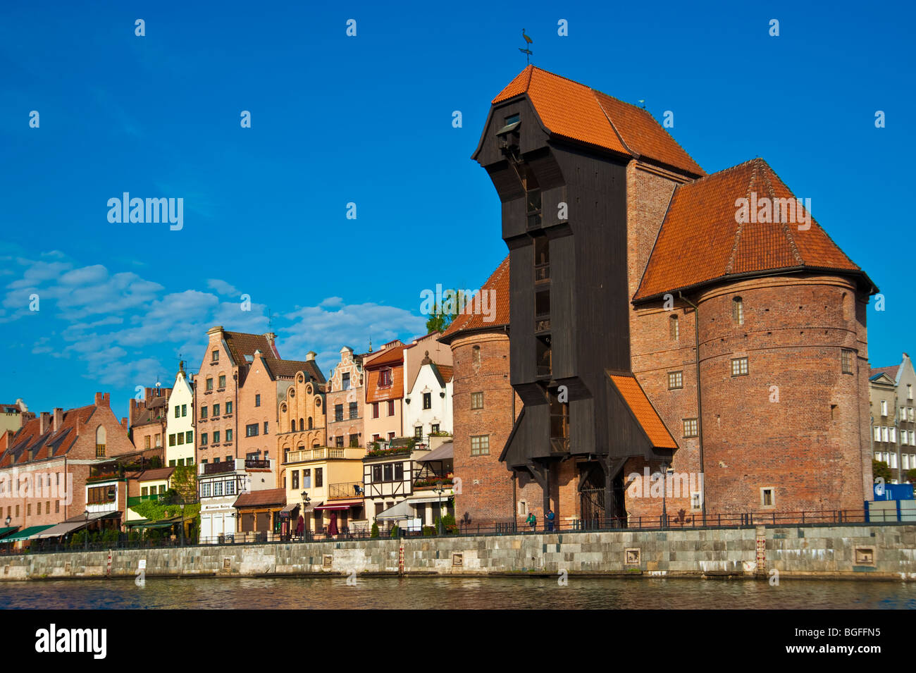 Historic crane gate at old town of Gdansk | Krantor Danzig Altstadt ...