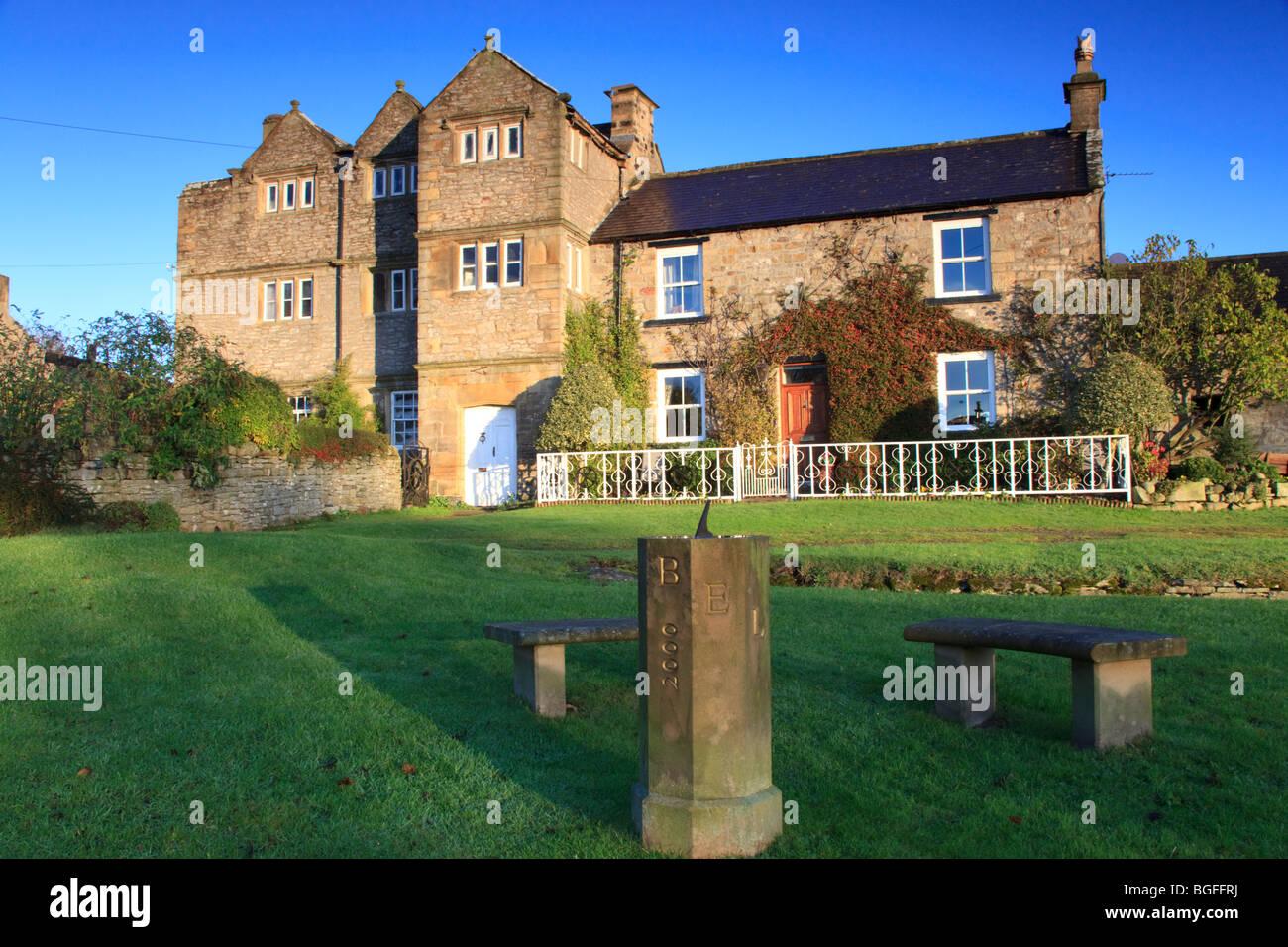 Early morning street scene in Bellerby, Yorkshire Stock Photo - Alamy