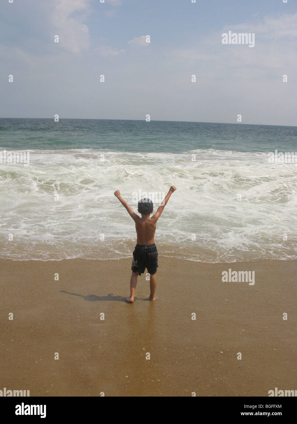 Beach swim waves hi-res stock photography and images - Alamy