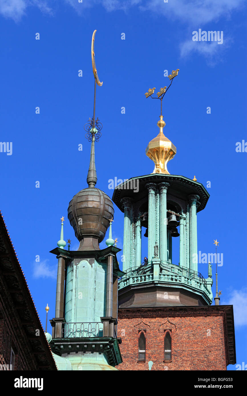 Town Hall (1911-1923) by Ragnar Ostberg, Stockholm, Sweden Stock Photo ...
