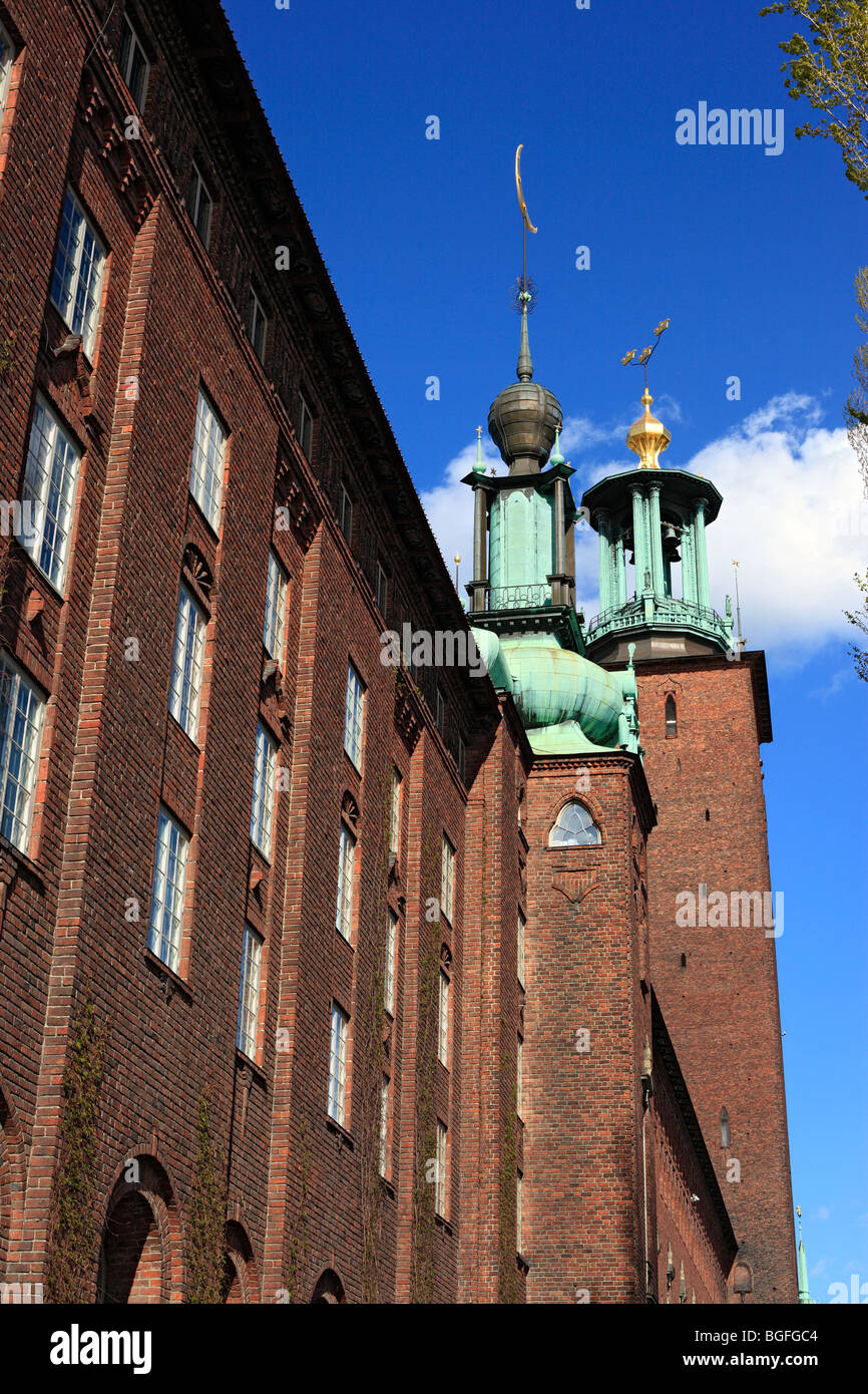 Town Hall (1911-1923) by Ragnar Ostberg, Stockholm, Sweden Stock Photo ...
