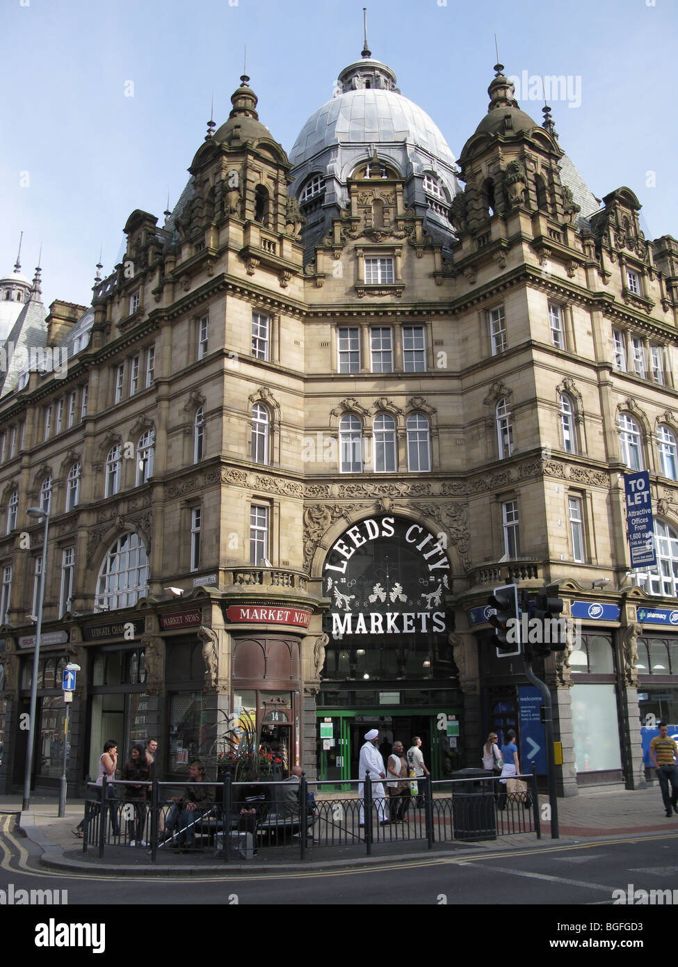 Leeds City Markets art deco building Edwardian civic architecture UK ...