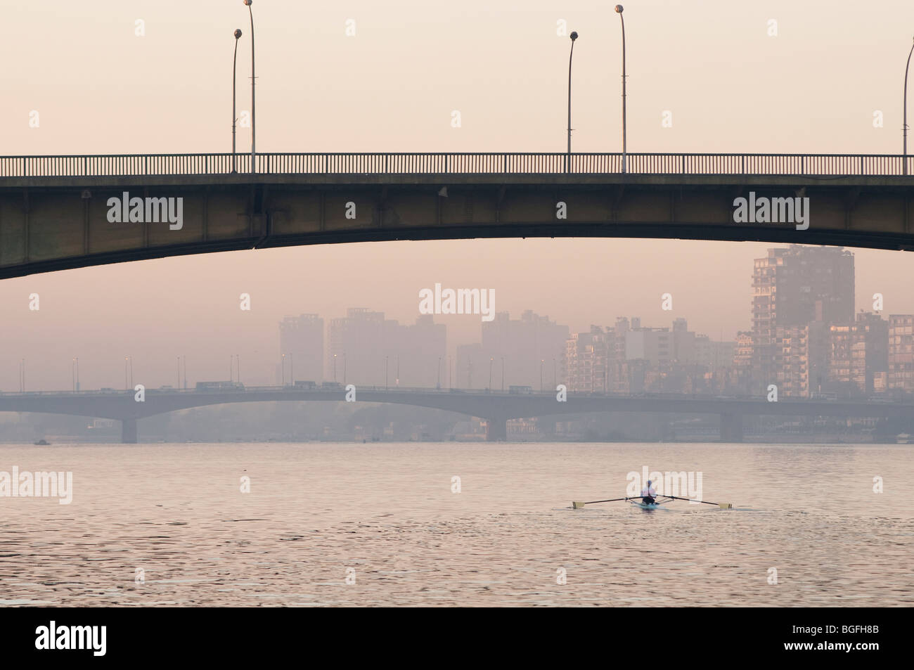 Rowing on the Nile River in Cairo, Egypt, Africa Stock Photo - Alamy