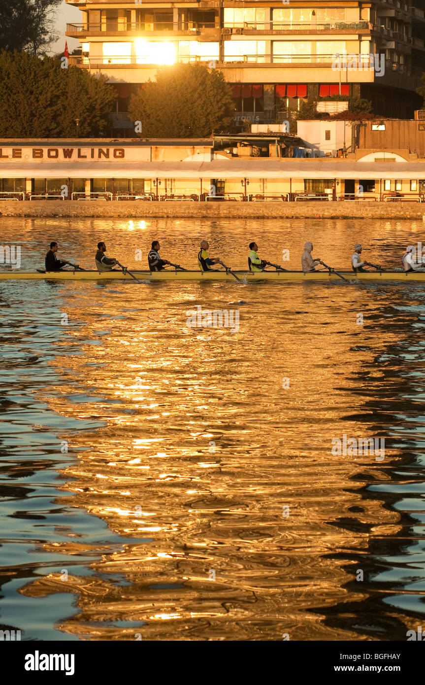 Rowing on the Nile River in Cairo, Egypt, Africa Stock Photo - Alamy