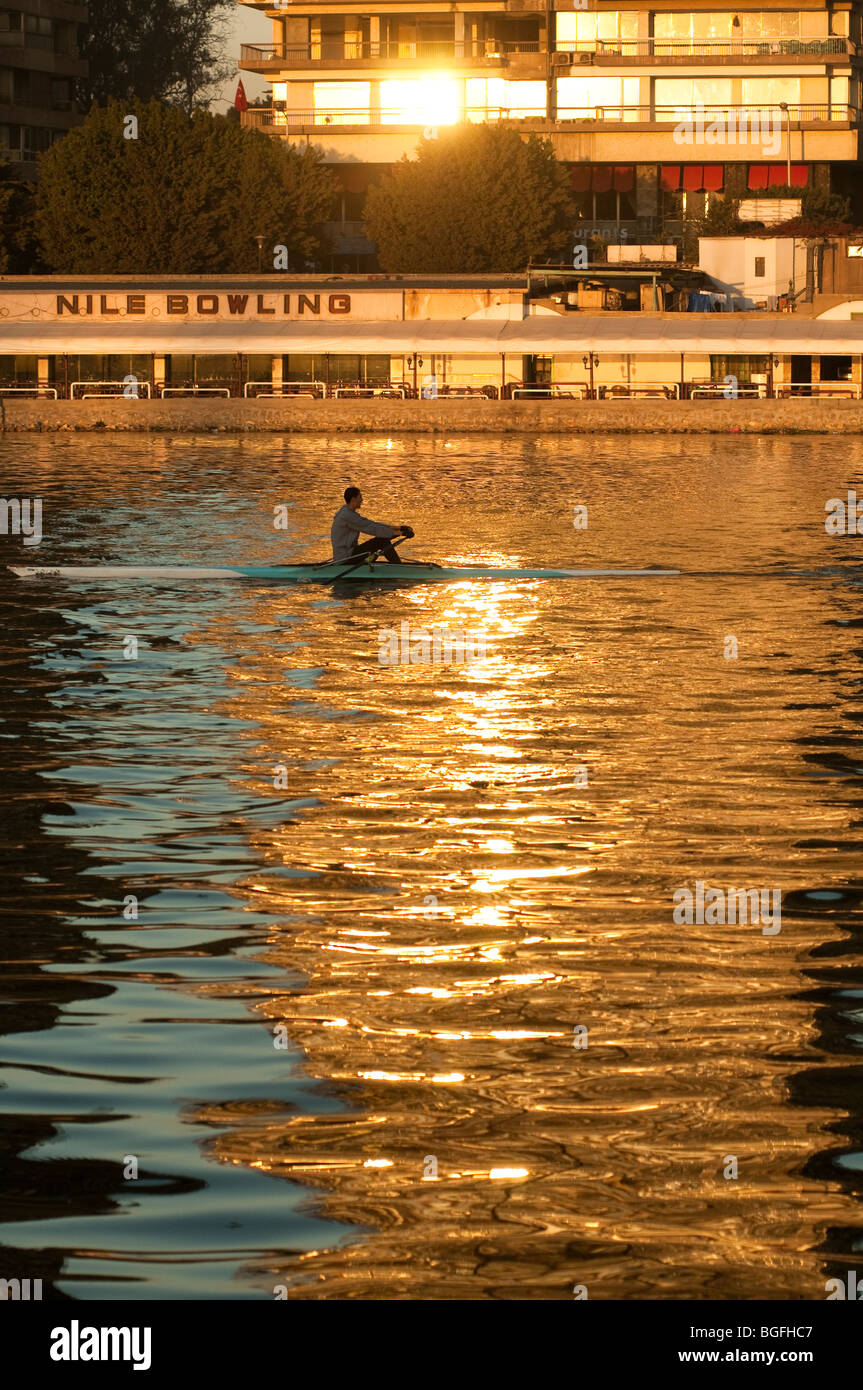 Rowing on the Nile River in Cairo, Egypt, Africa Stock Photo - Alamy