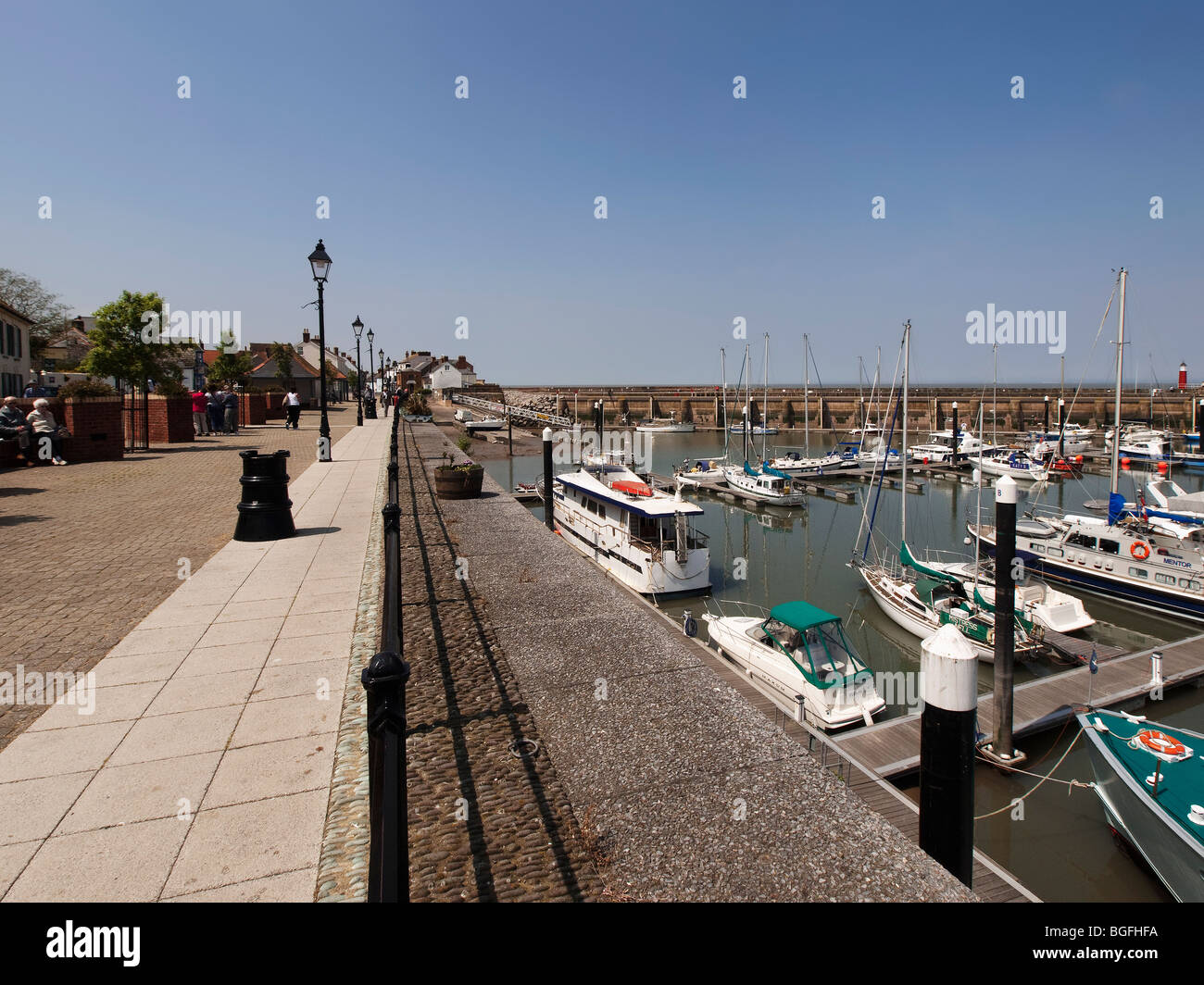 The pier jetty and harbour at watchet somerset england uk Stock Photo ...