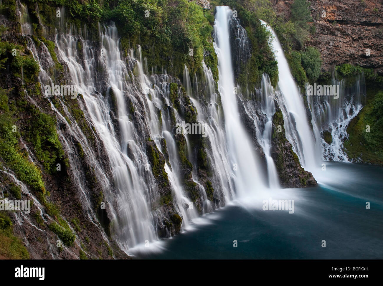 Burney Falls at Burney Falls State Park in California, USA Stock Photo ...