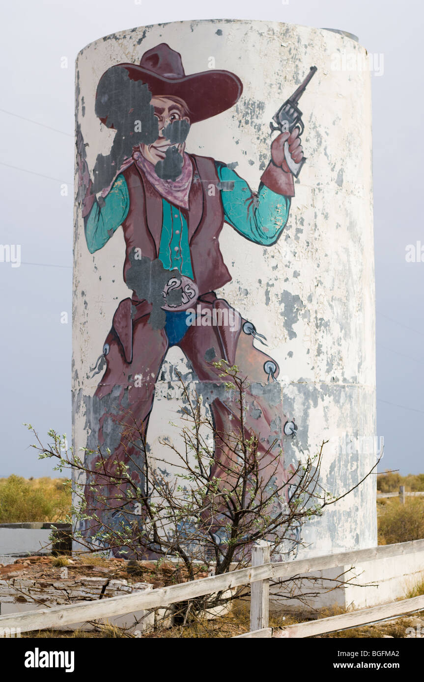 The ghost town of Two Guns, Arizona, on historic Route 66 Stock Photo ...