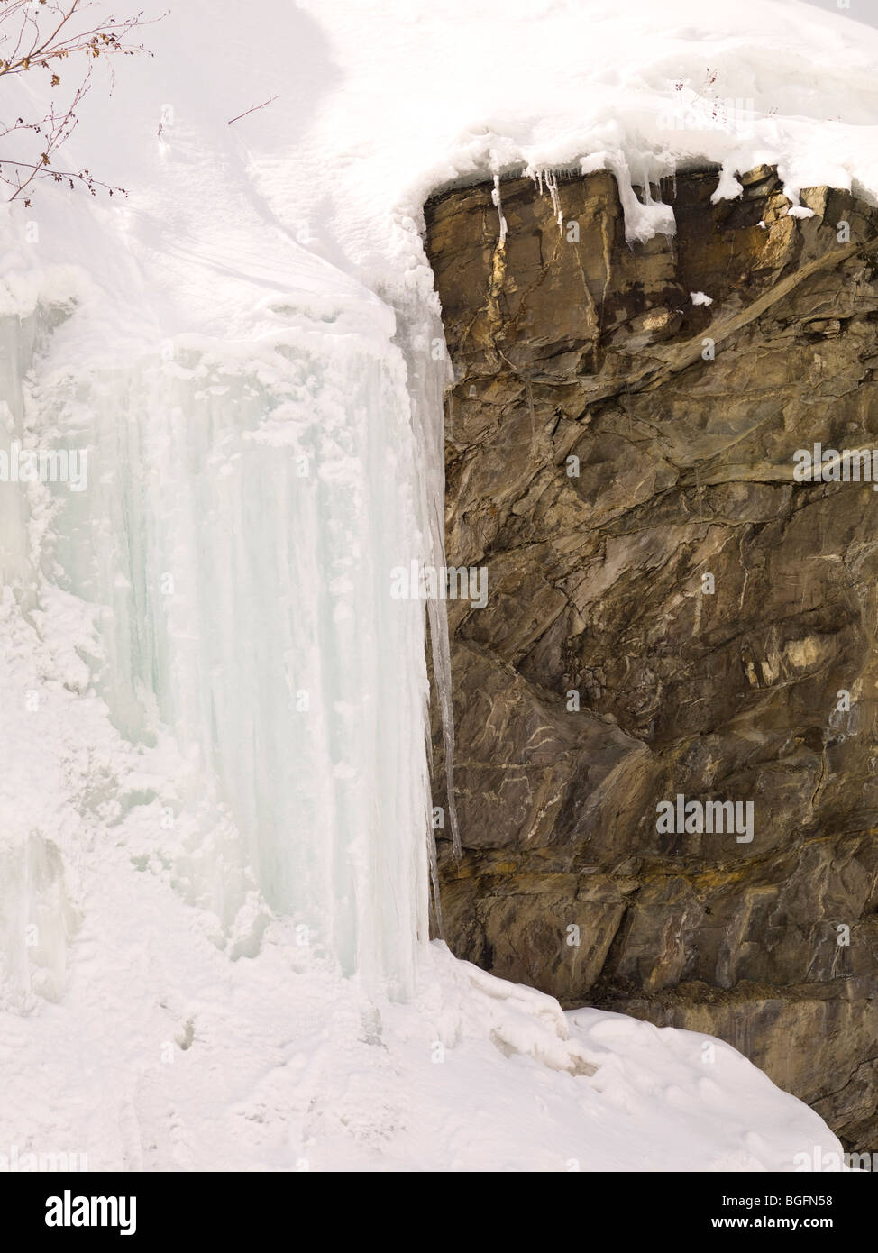 Snowy cliff, northern British Columbia, Canada Stock Photo - Alamy
