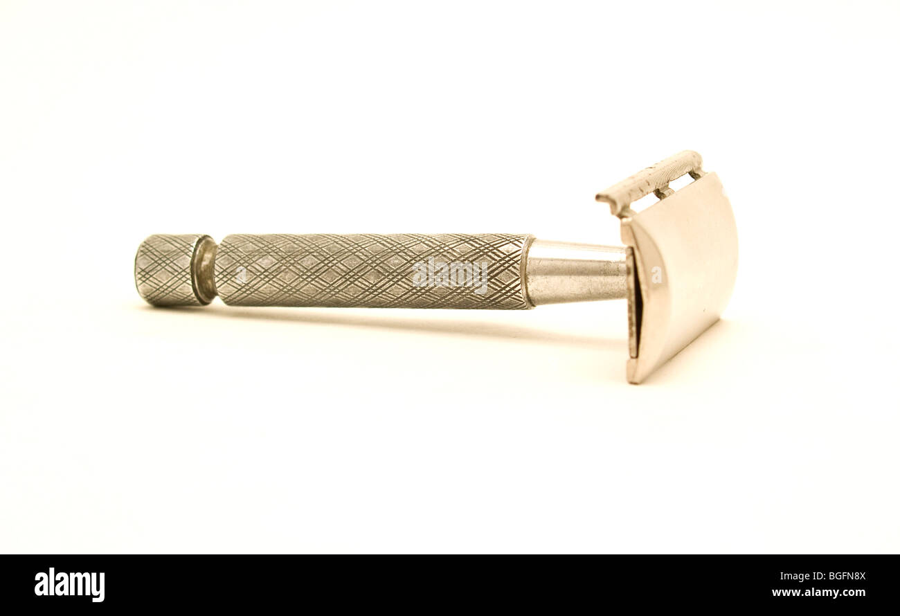 Old razor blade Cut Out Stock Images & Pictures - Alamy