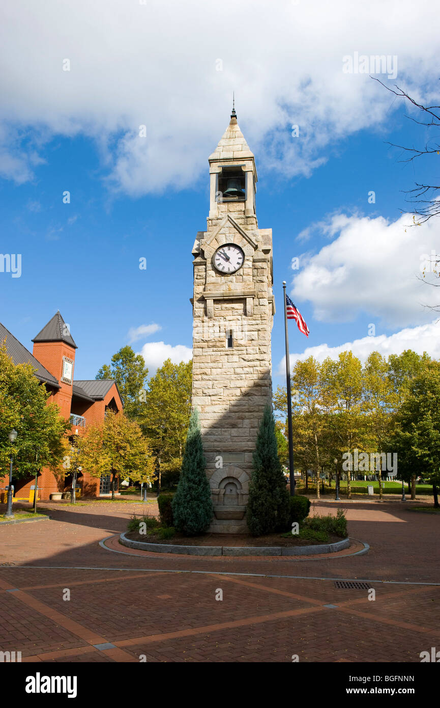 Clock in Gaffer District Downtown Corning New York Finger Lakes Region ...