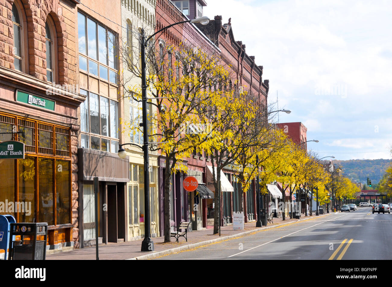 Market Street Downtown Shopping Corning New York Finger Lakes Region ...