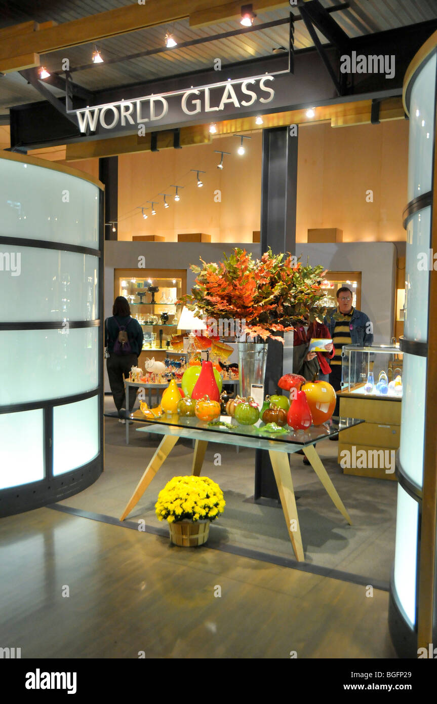 World Glass Display at Museum of Glass Corning New York Finger Lakes ...