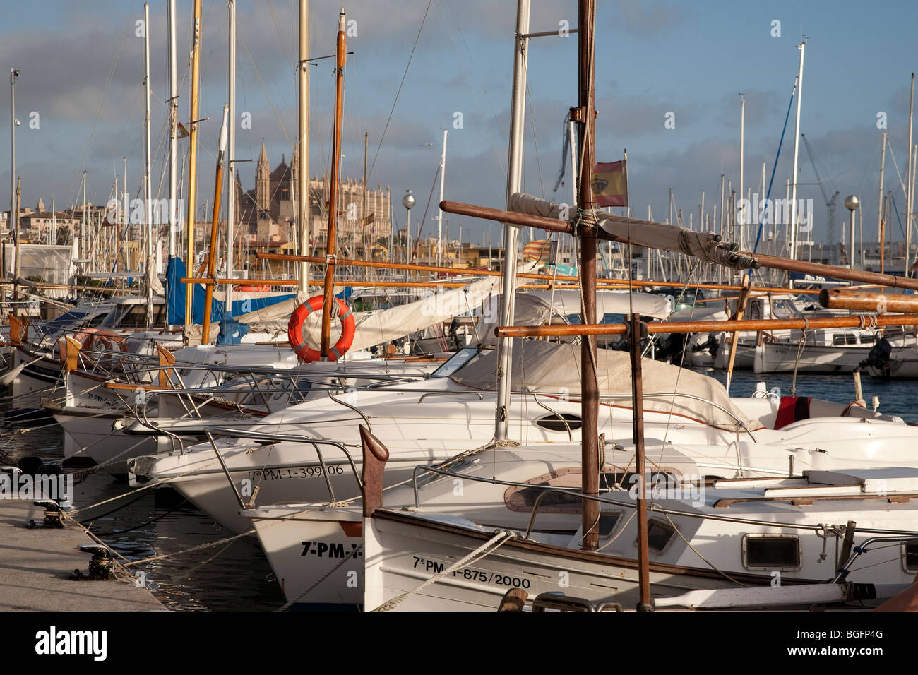 Palma Port and Harbour, Mallorca, Spain Stock Photo - Alamy