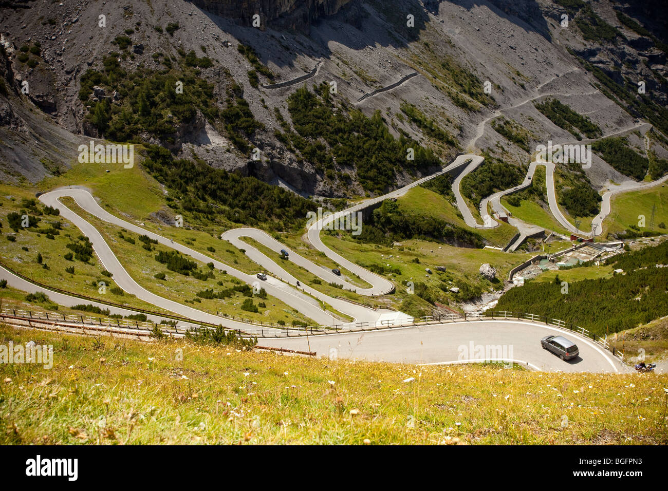Stelvio pass and italy and car hi-res stock photography and images - Alamy