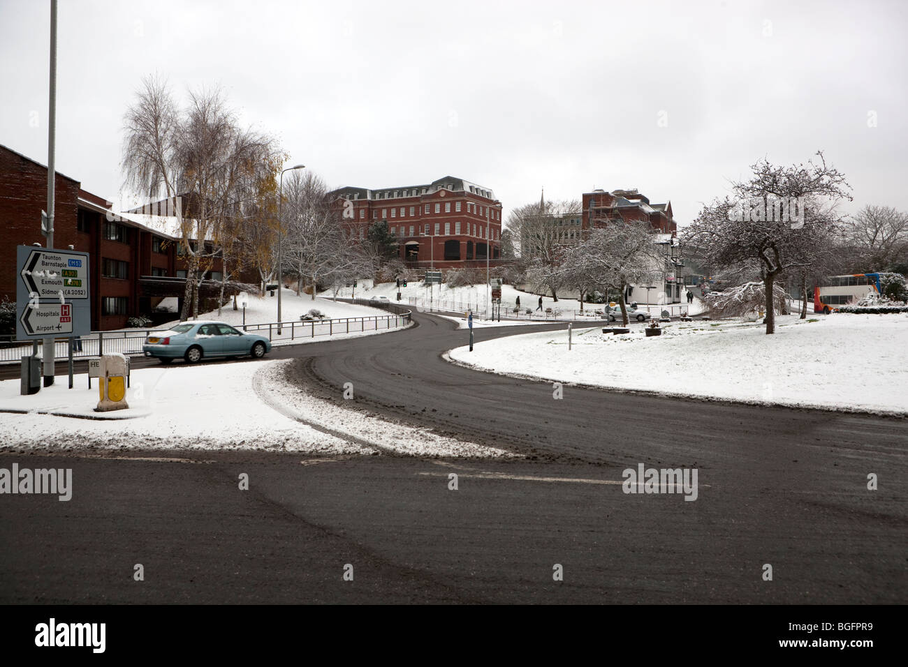 Exeter in snow Stock Photo - Alamy
