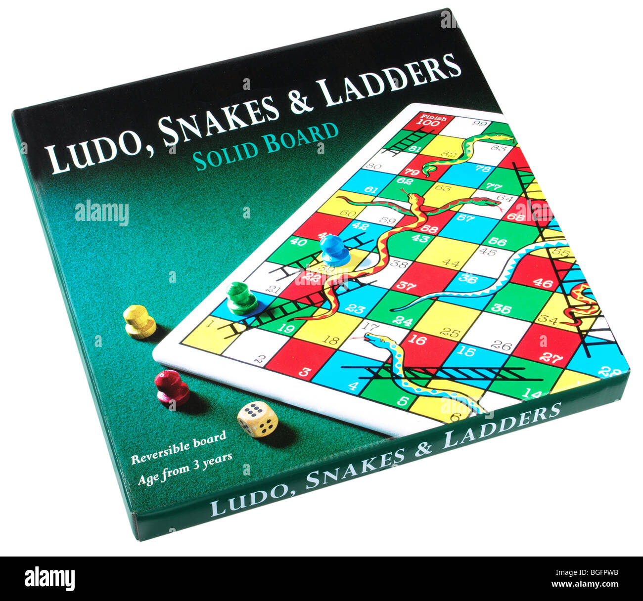 Ludo snakes and ladders Stock Photo - Alamy