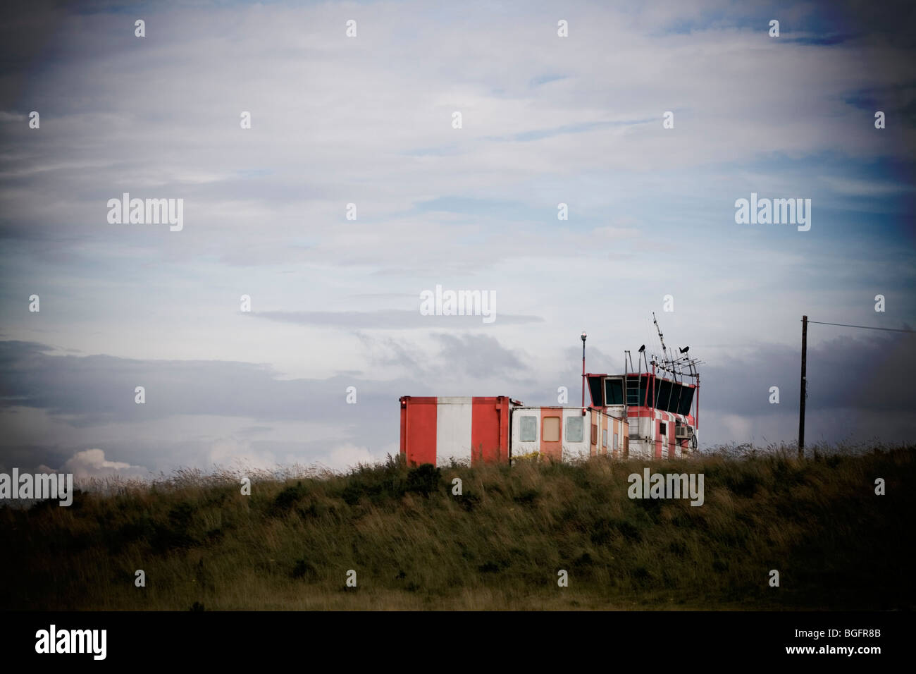 Light aircraft control tower Stock Photo - Alamy