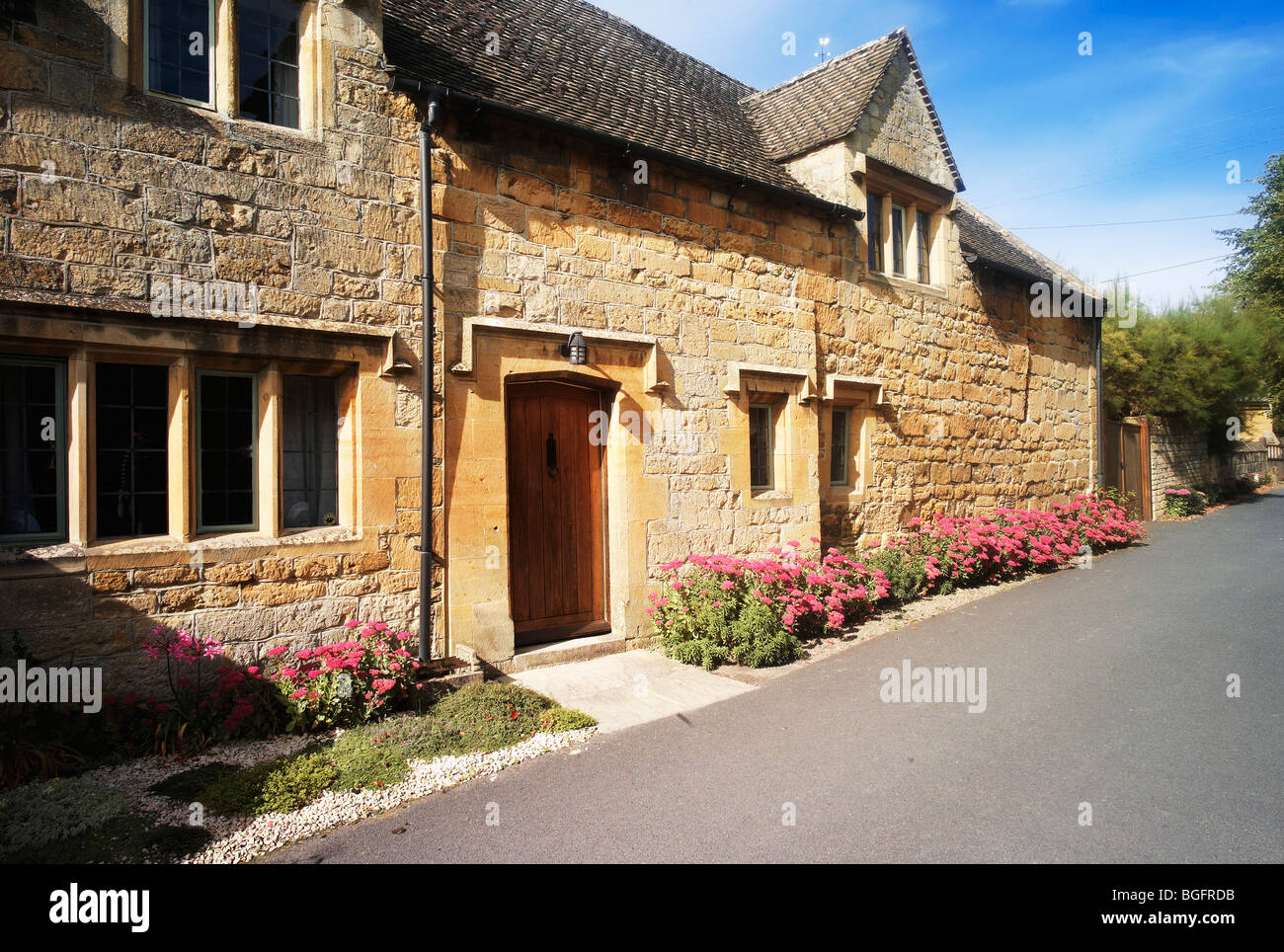 house high street stanton cotswolds gloucestershire uk Stock Photo - Alamy