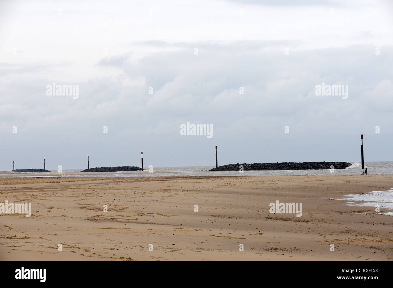 Manmade reefs (rock armor groynes) built for protection against coastal ...