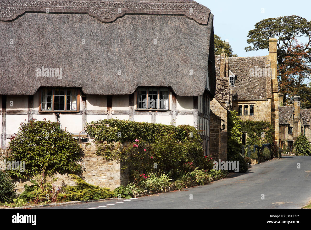 A stone cottage in stanton village, the cotswolds, midlands ...