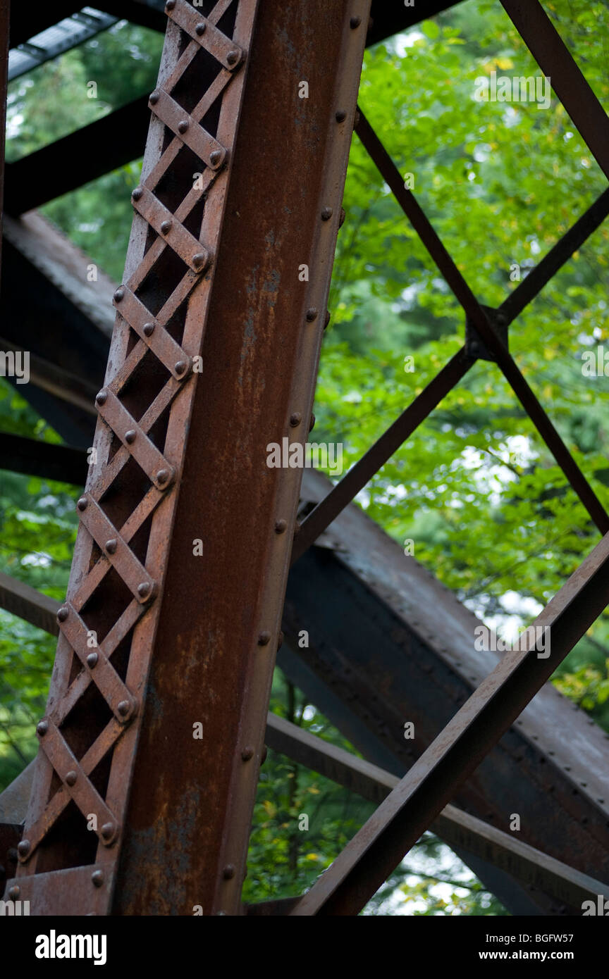 Detail rusty bridge pylon bracebridge hi-res stock photography and images - Alamy
