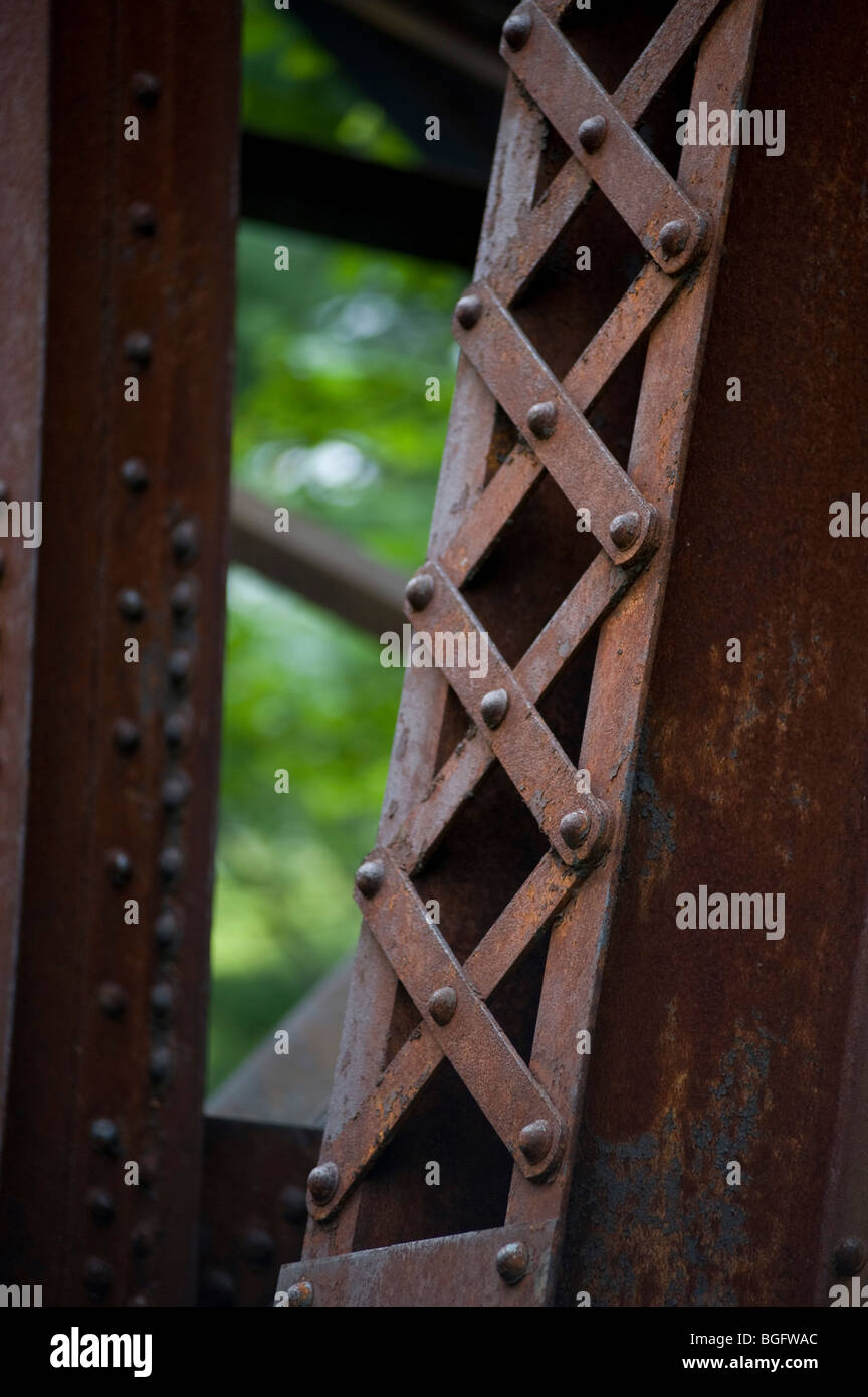 Detail rusty bridge pylon bracebridge hi-res stock photography and ...