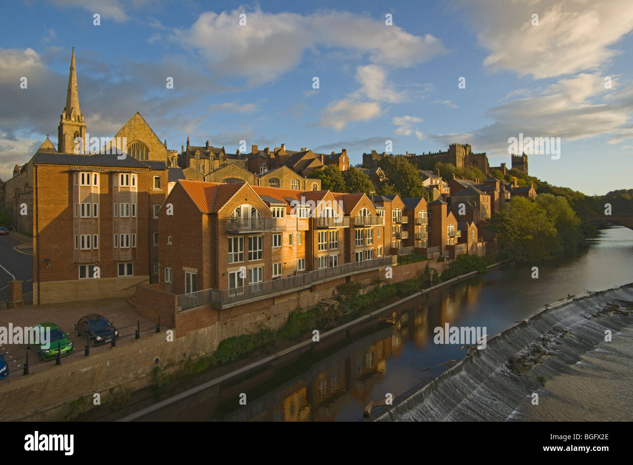 Durham, The river Wear, Castle, University Cathedral, County Durham ...