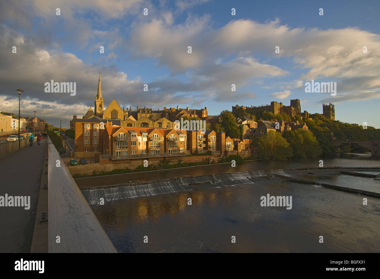 Durham, The river Wear, Castle, University Cathedral, County Durham ...