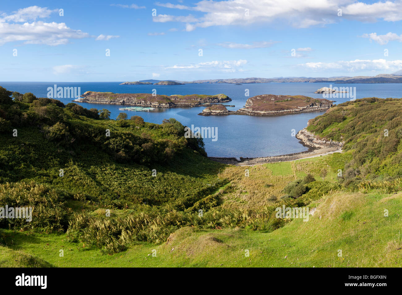 Eddrachillis Bay viewed from Drumbeg, Highland, Scotland Stock Photo ...