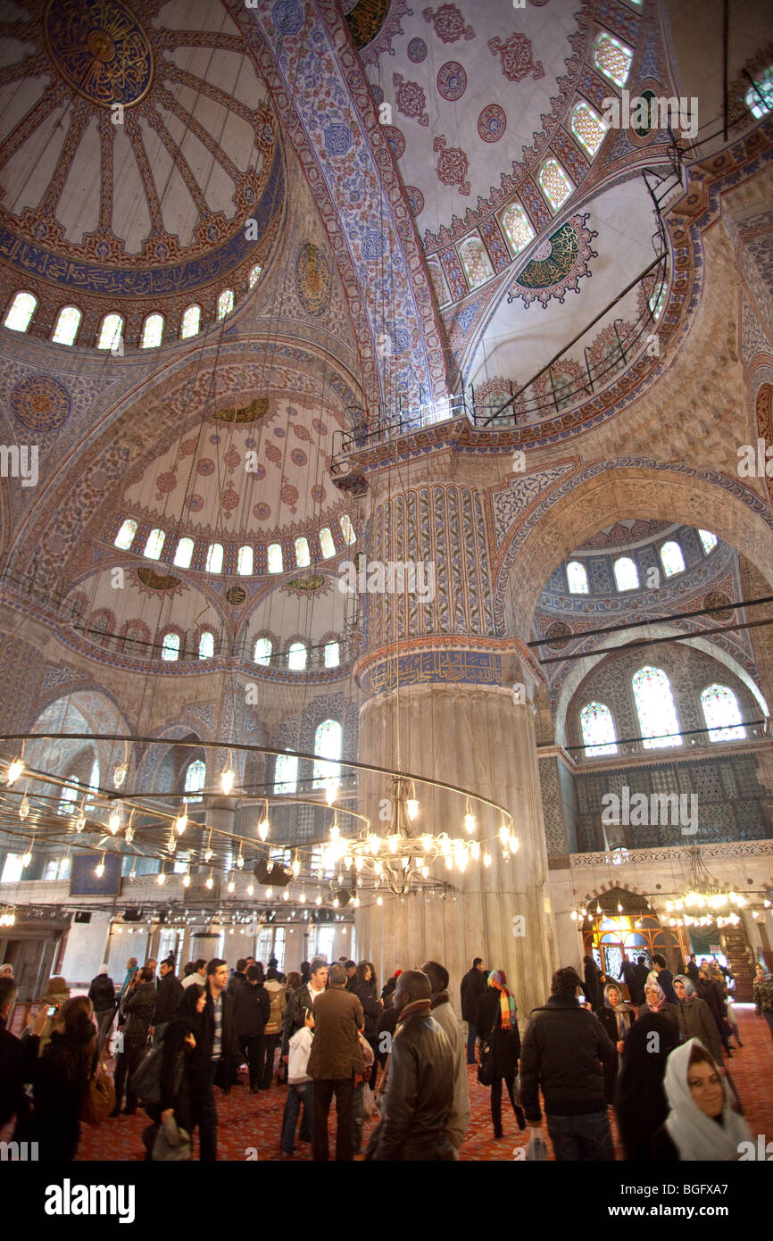 Inside the blue mosque hi-res stock photography and images - Alamy