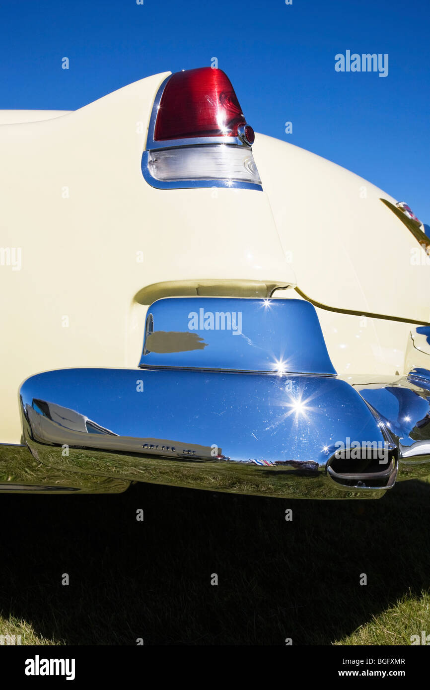 Rear view on a old classic american car Stock Photo - Alamy
