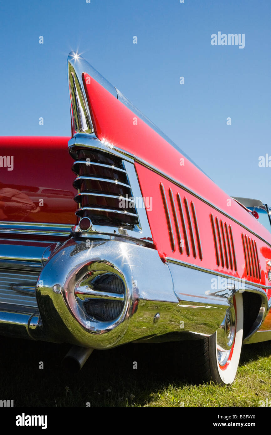 Rear view at a old american car Stock Photo - Alamy