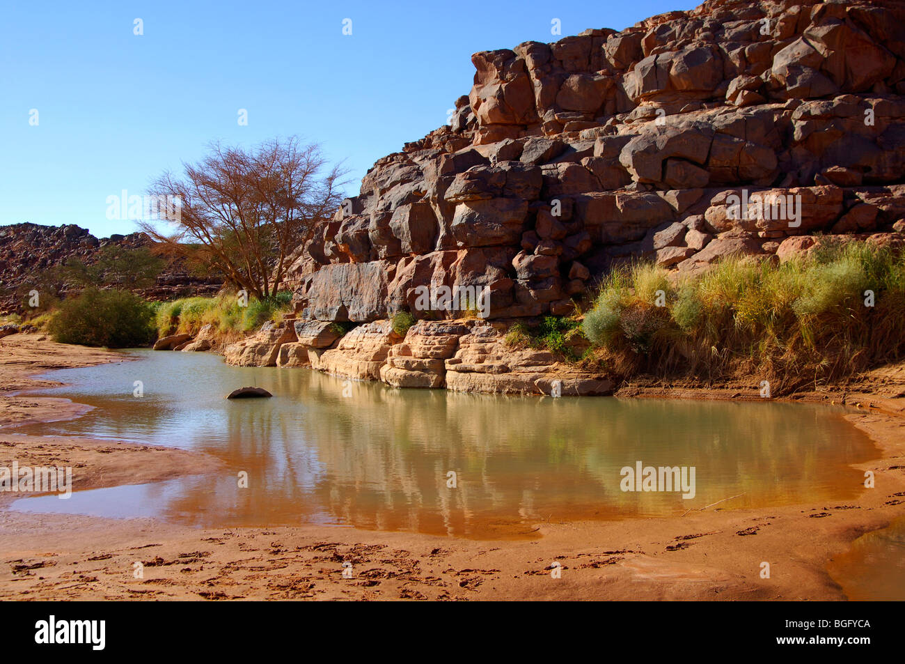 Dry riverbed, sahara desert hi-res stock photography and images - Alamy